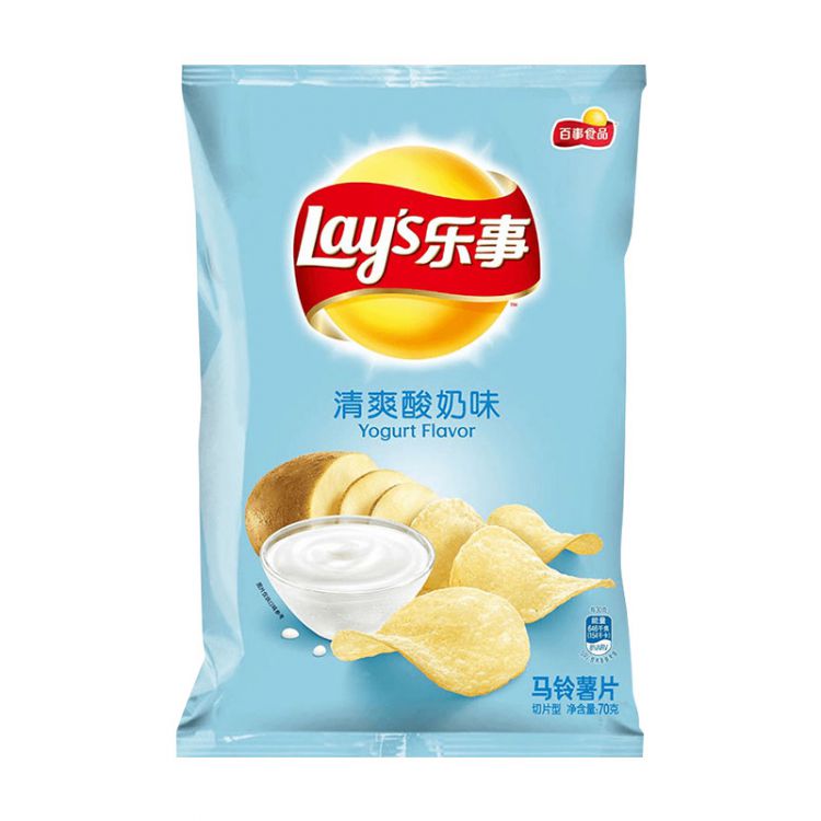 Купить Чипсы Lays со вкусом йогурта, 70г по цене 277 руб.