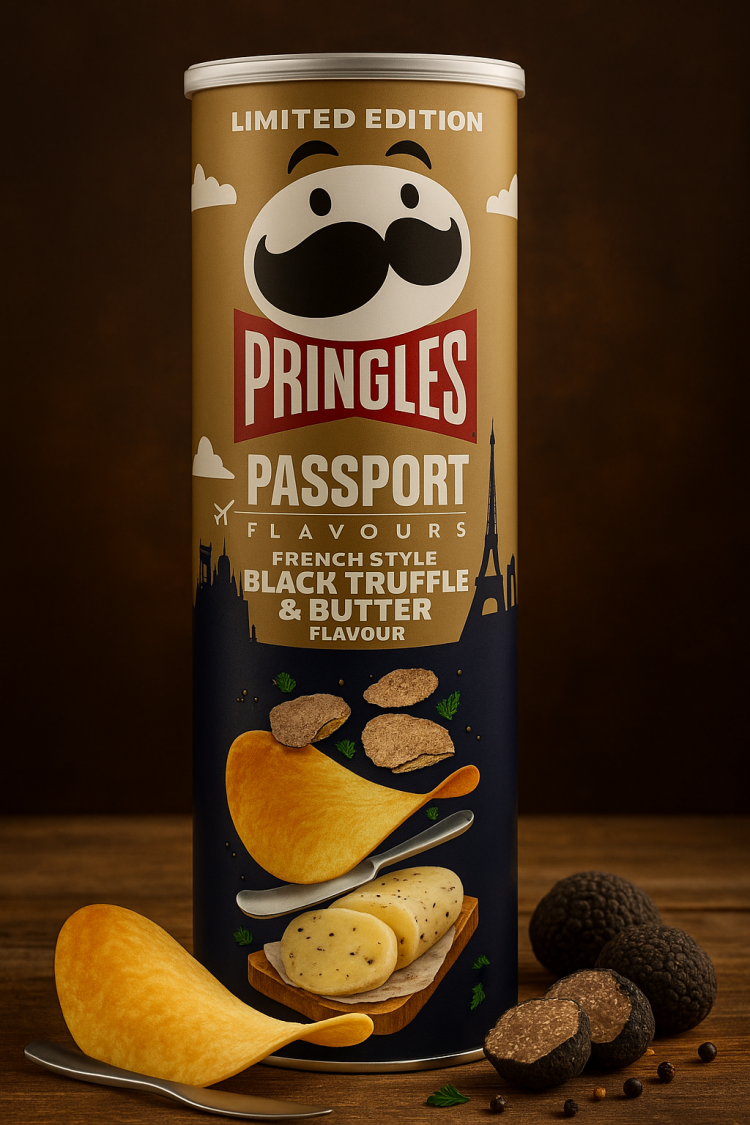 Чипсы Pringles Black Truffle & Butter — с чёрным трюфелем и маслом ...