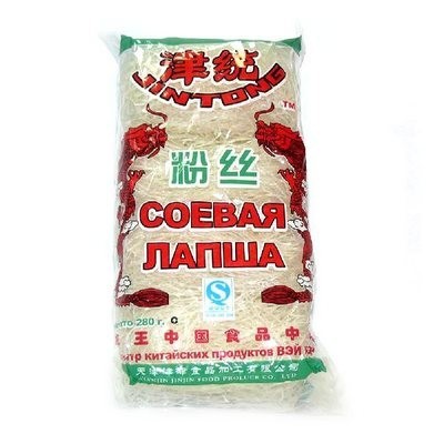 Купить Соевая лапша JINTONG из бобов Эдамаме, 280г по цене 189 руб.